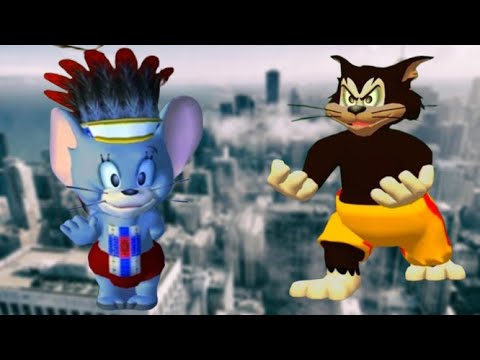Tom and Jerry War of the Whiskers(1v2v1):Jerry vs Nib. and Butch vs ...