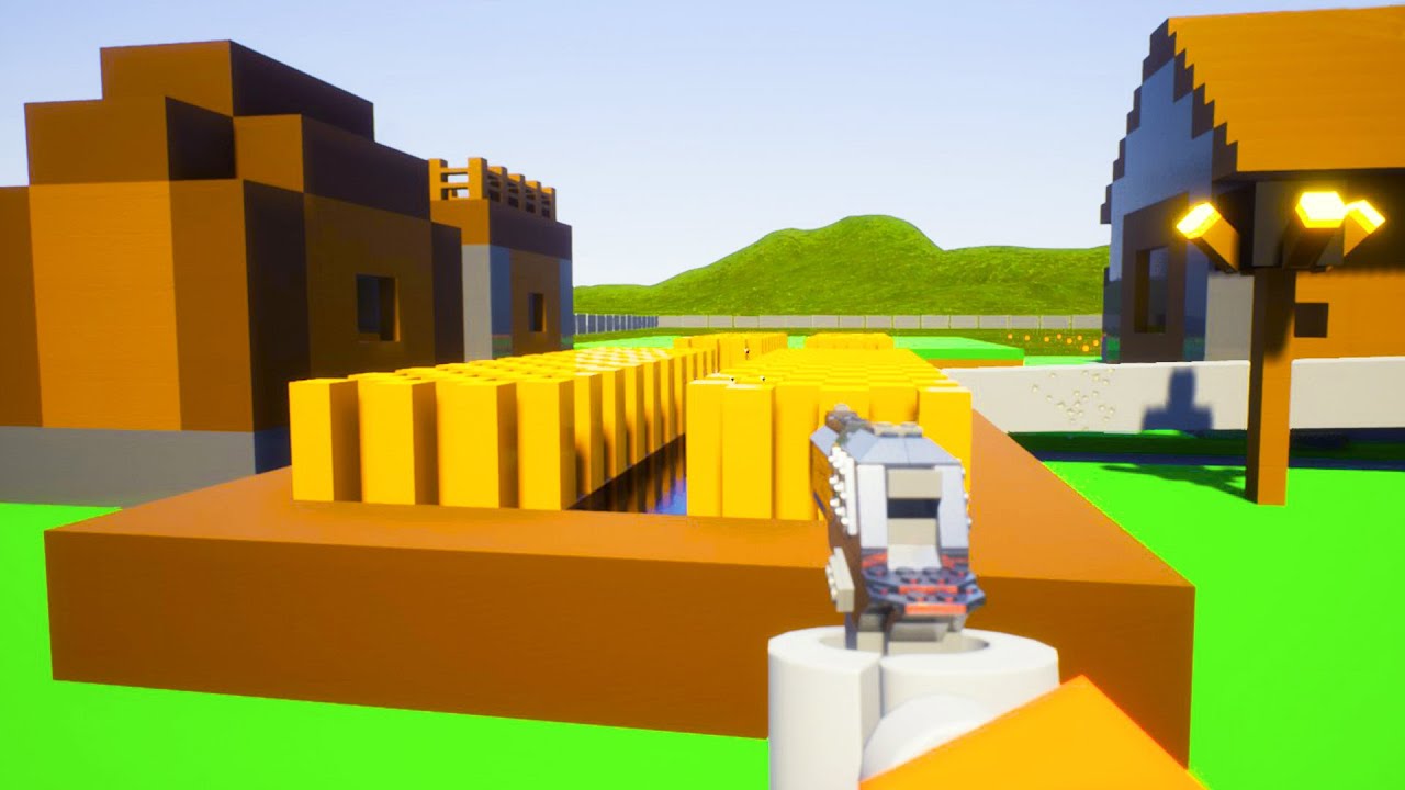 This Game Is Lego Minecraft With Guns & Vehicles - Brick Rigs - YouTube