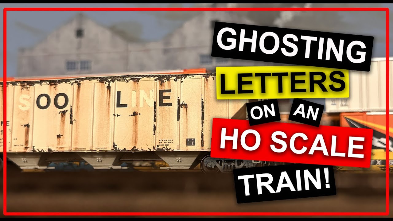 Ghosting Letters On An HO Scale Train! - YouTube