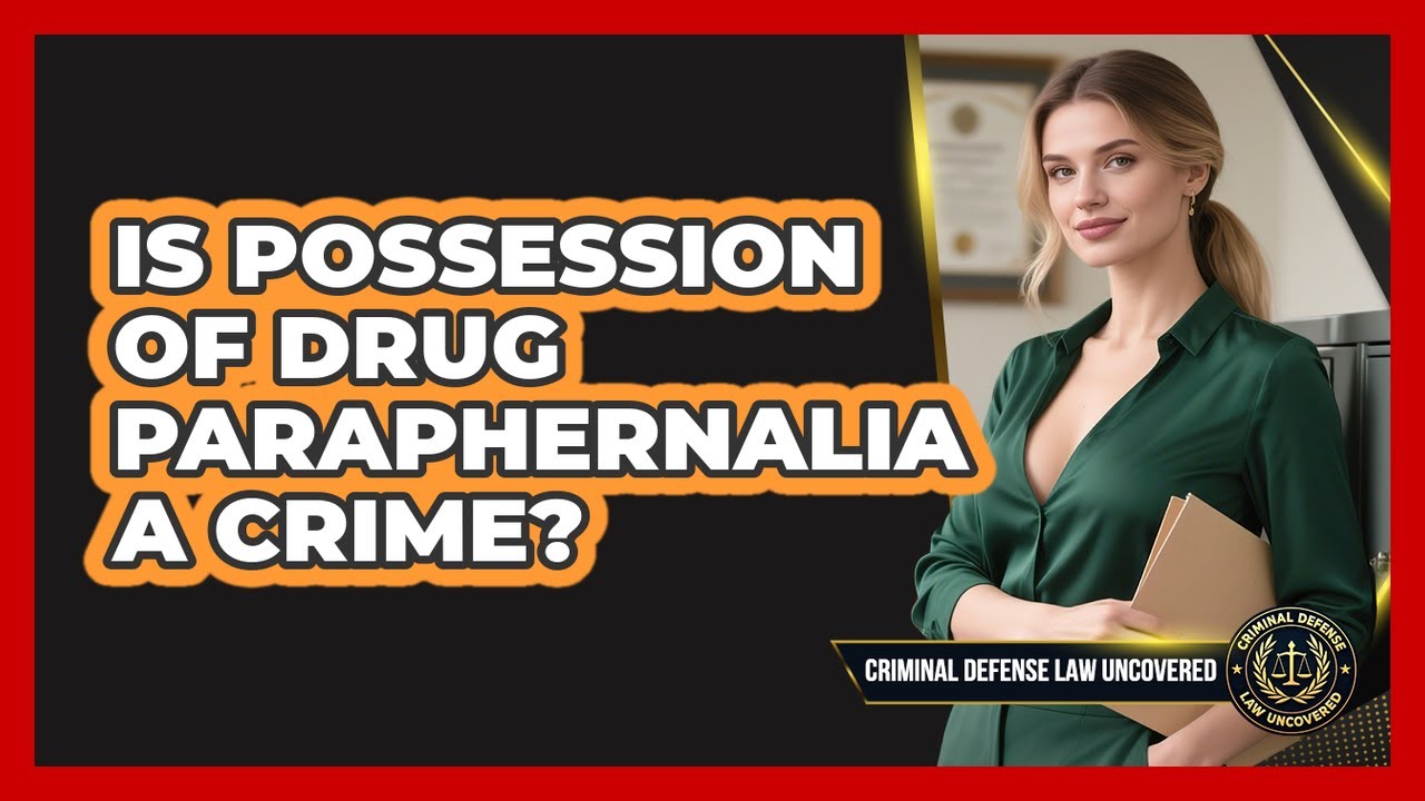 Is Possession Of Drug Paraphernalia A Crime? - YouTube