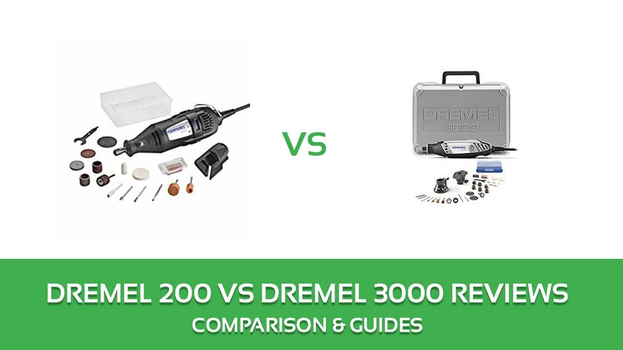 Dremel 3000 vs 200 Rotary Tool Kit Comparison and Reviews - YouTube