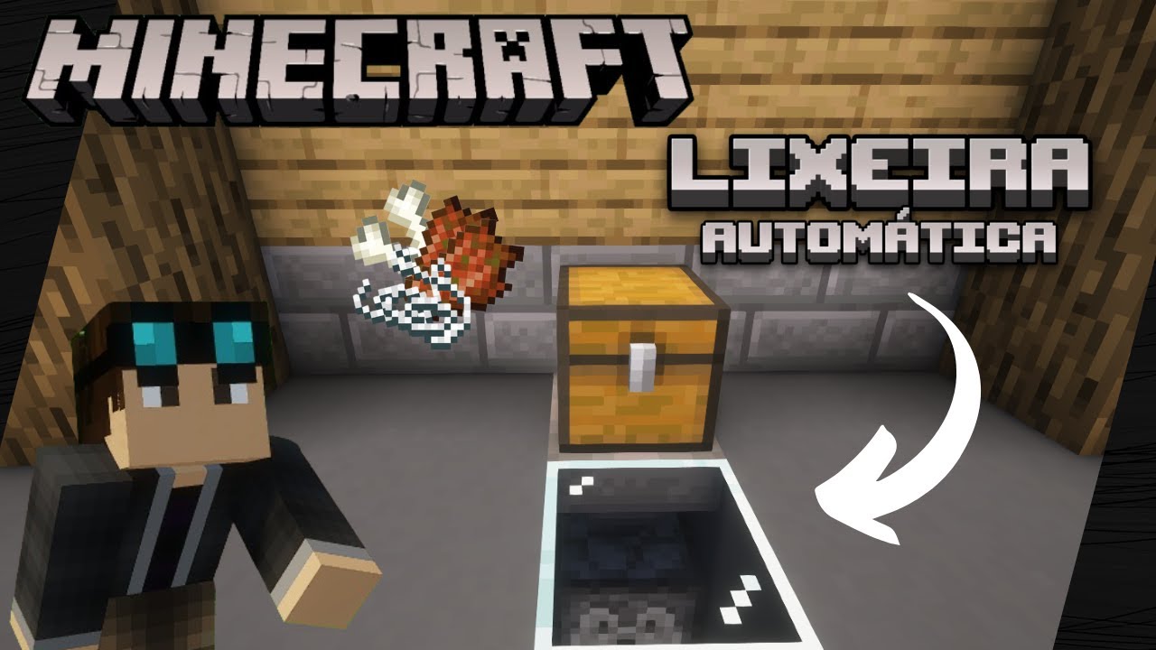 Faça uma Lixeira AUTOMÁTICA no Minecraft JAVA & BEDROCK 1.21 - YouTube