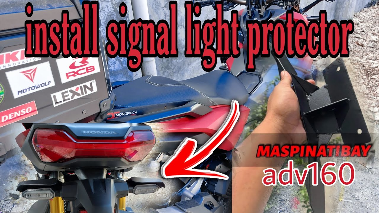 adv160 | installing signal light protector | tutorialz @jvugo - YouTube