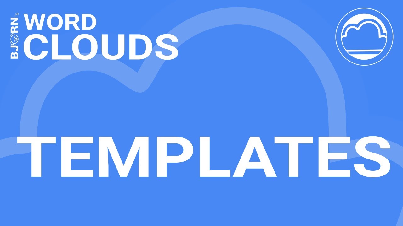 Bjorn's Word Clouds + Templates - YouTube