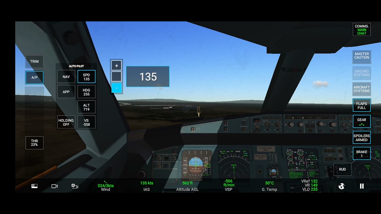 RFS A320 Landing with realistic sounds (ATC) - YouTube