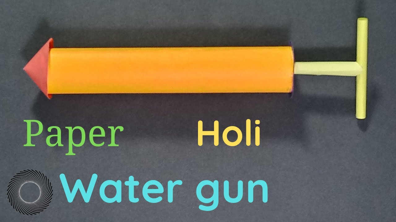 DIY Water gun | pichkari | paper craft | R black craft studio. - YouTube