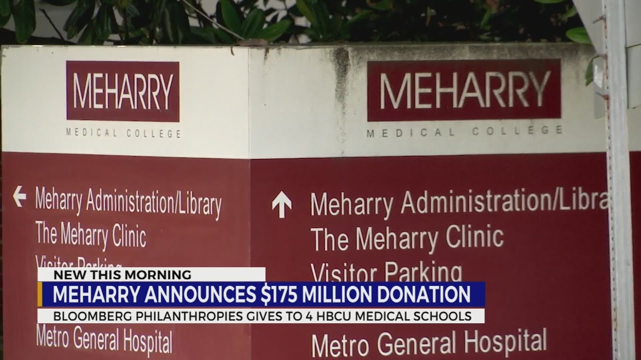 Meharry announces $175 million donation - YouTube