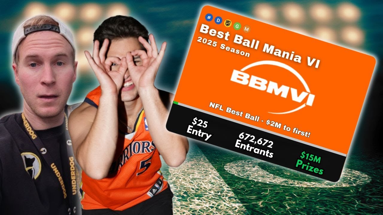 BEST BALL MANIA VI DRAFT Ft. Pete Overzet - YouTube