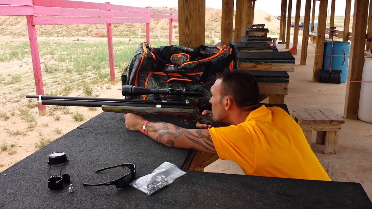 First shot with my 40 cal Extreme Big Bore Airgun - YouTube