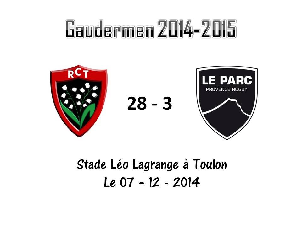 RCT contre PARC Gaudermen 2014 2015 - YouTube