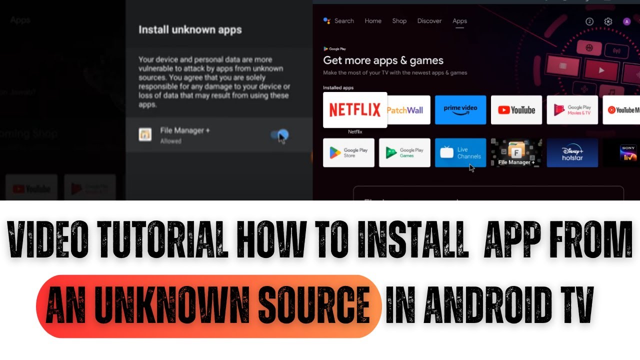 How to Install an App from an Unknown Source on an Android TV? - YouTube