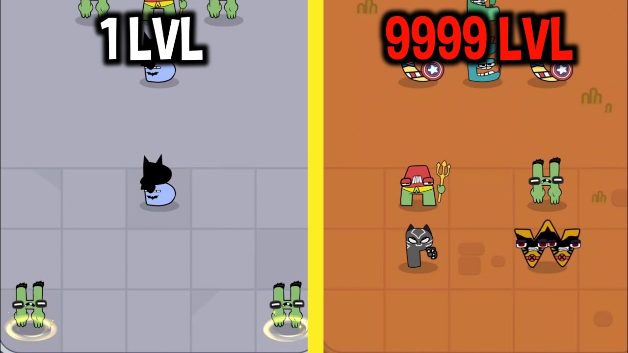 MAX LEVEL in Merge Alphabet 2D Fusion Fight Game - YouTube