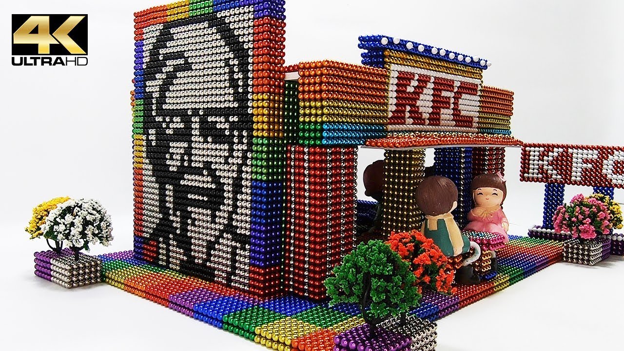 [DIY] Cómo Hacer Increíble Restaurante KFC Con Bolas Magnéticas ...