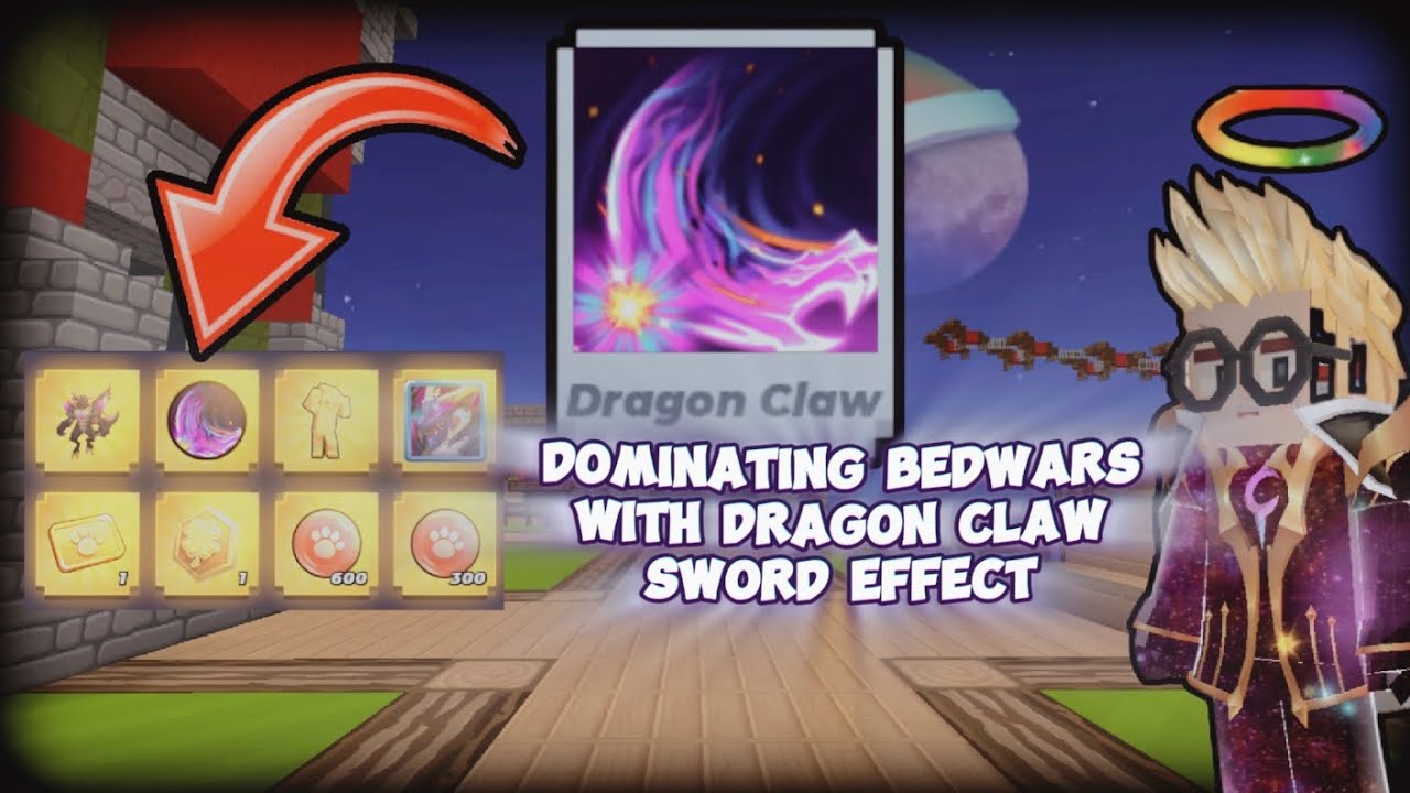 Dominating Bedwars with Dragon Claw Sword Effect - YouTube