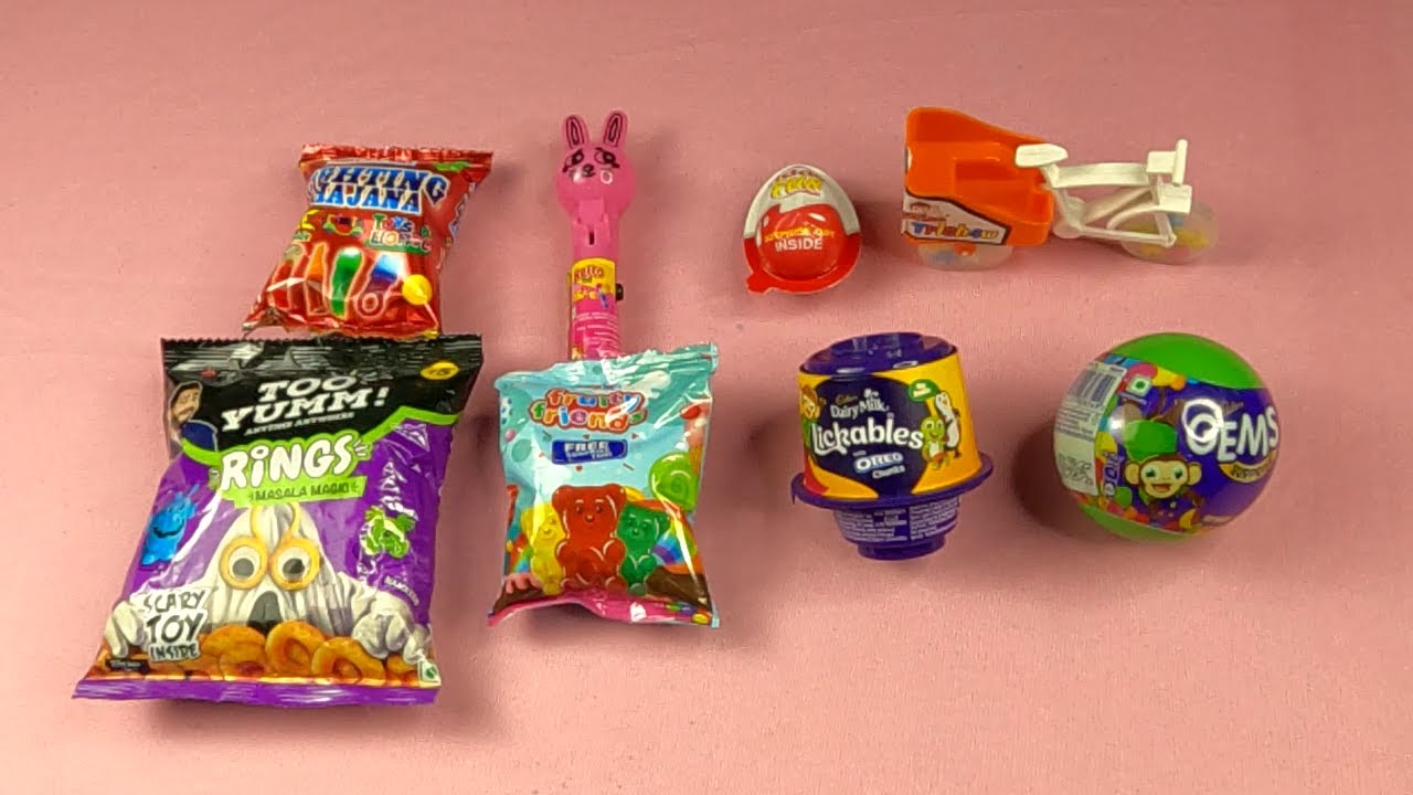 Gems Ball,CADBURY LICKABLE,Min Kinder Joy And Too Yumm - YouTube