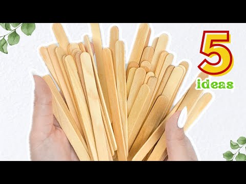5 Best Popsicle Stick DIYs! See how Beautiful Things can be made from Ice Cream Sticks