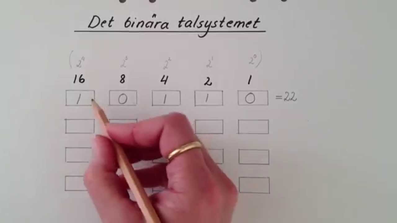 Tal 6. Det binära talsystemet - YouTube