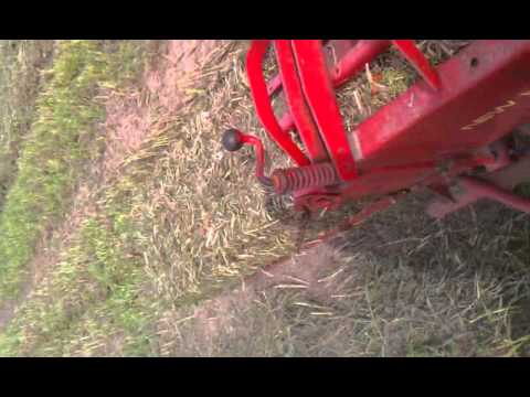 Hay Baling Johnson grass field - YouTube