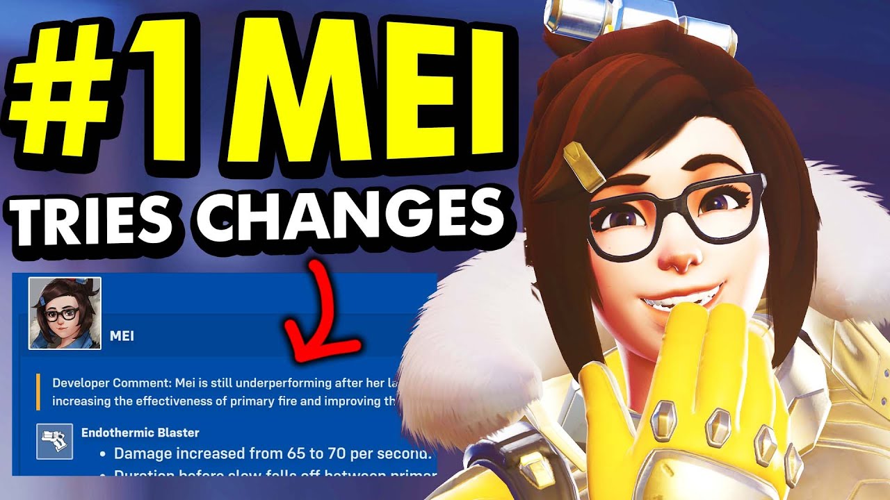 #1 Mei tries the NEW MEI - Overwatch 2 - YouTube
