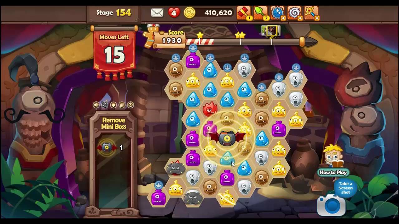 [Monster Busters: Hexa Blast] stage 154 - YouTube