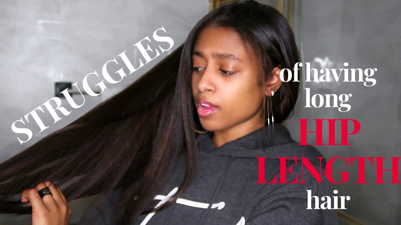 Hip Length Black Hair