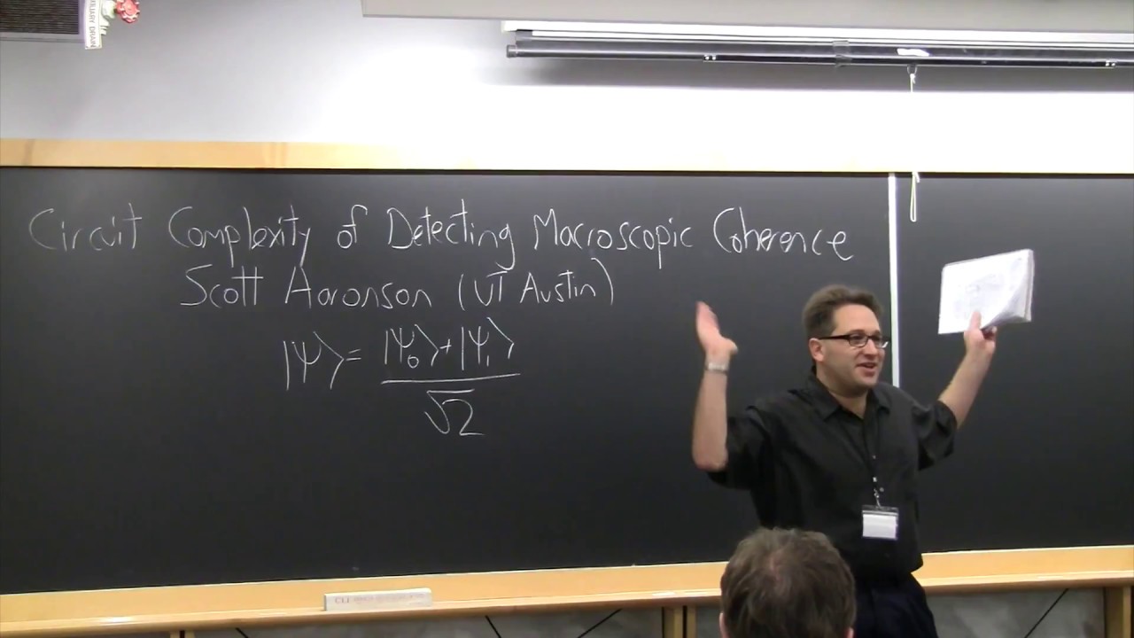 IFQ Complexity | Scott Aaronson - YouTube
