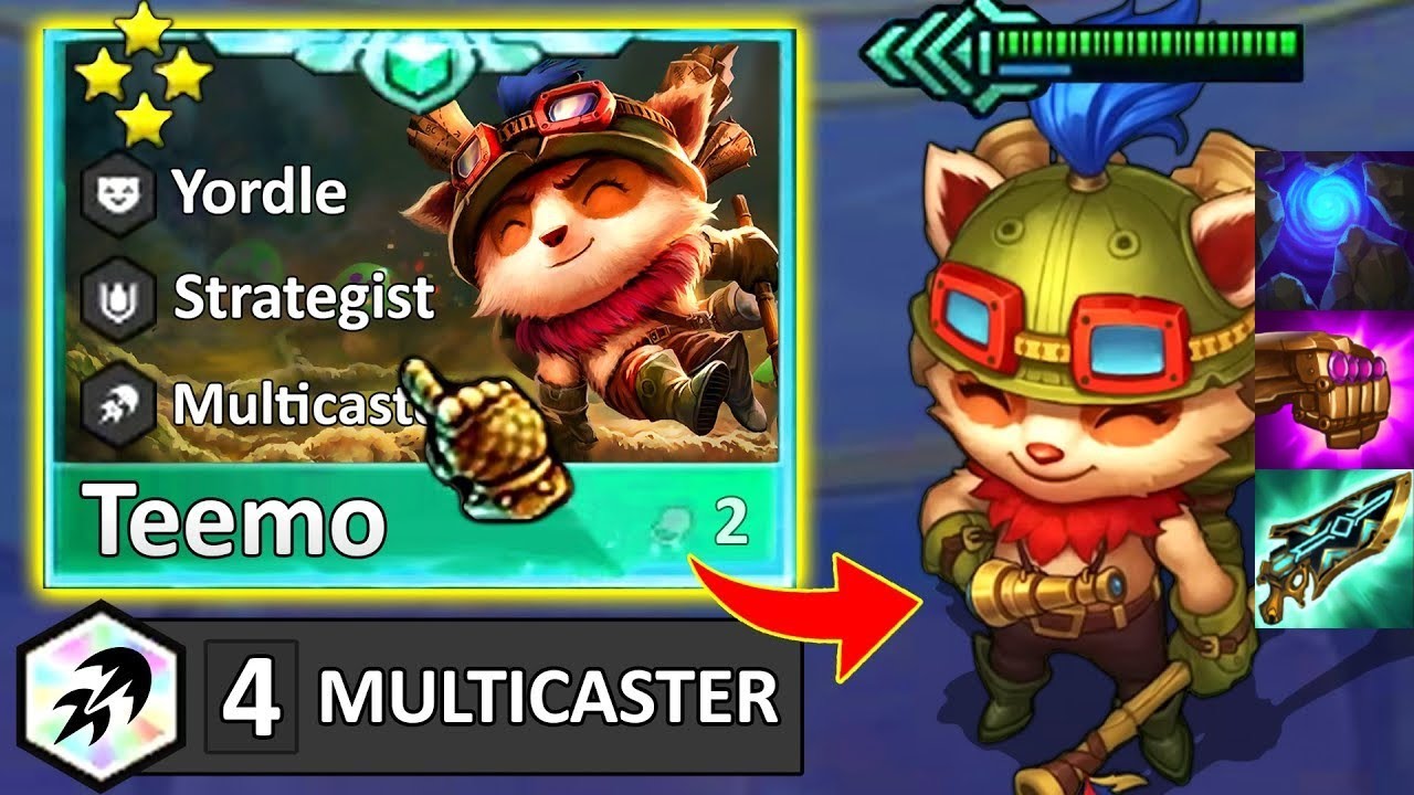 4 STAR TEEMO MULTICASTER FOR THE RESCUE . TFT SET 9 - YouTube