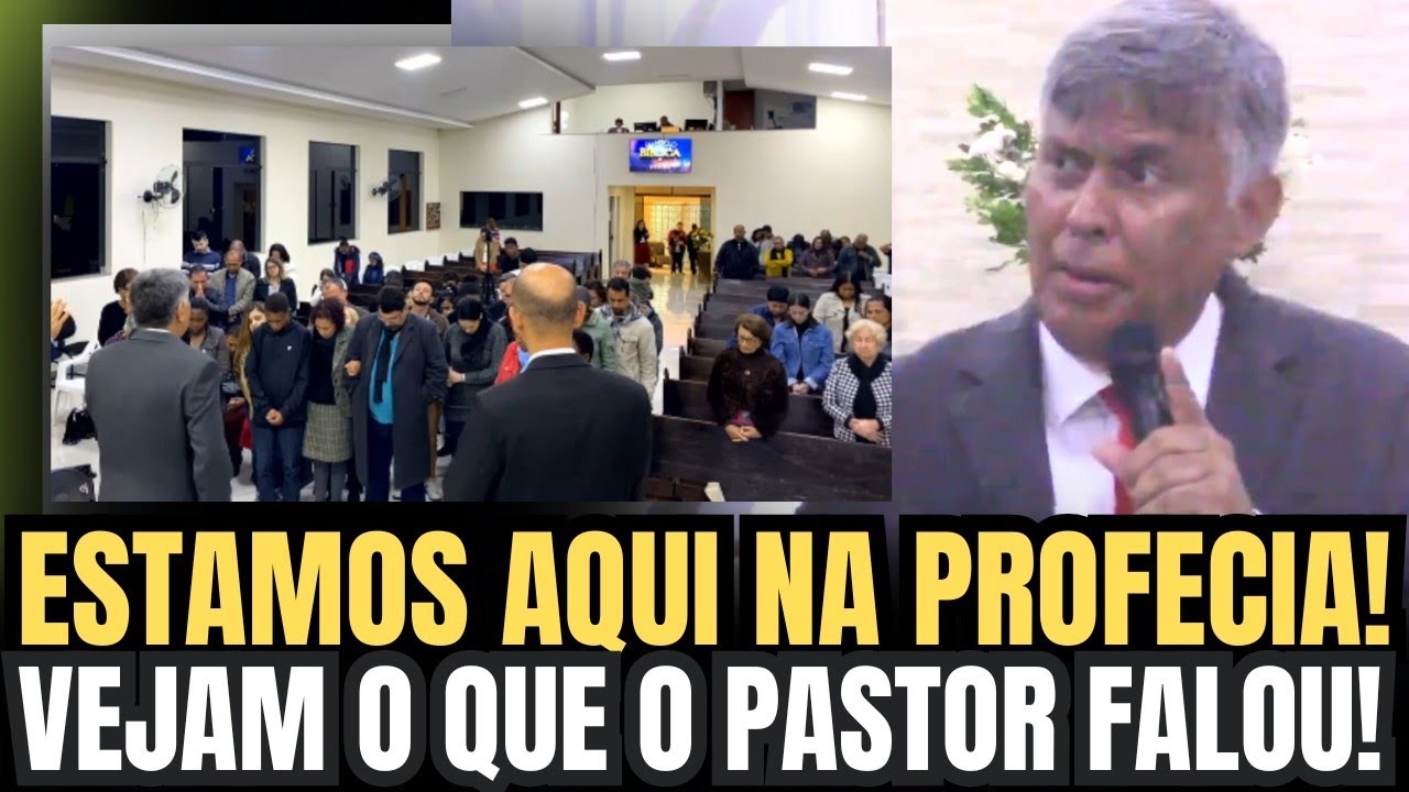 NO PÚLPITO DA IGREJA ADVENTISTA PASTOR MOSTRA A ONDE ESTAMOS NA ...