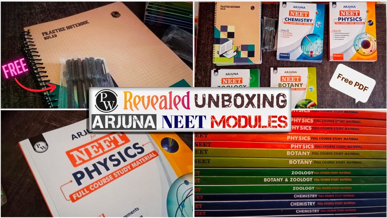 PW NEET Modules Unboxing: First Impression & My Review | Arjuna batch ...