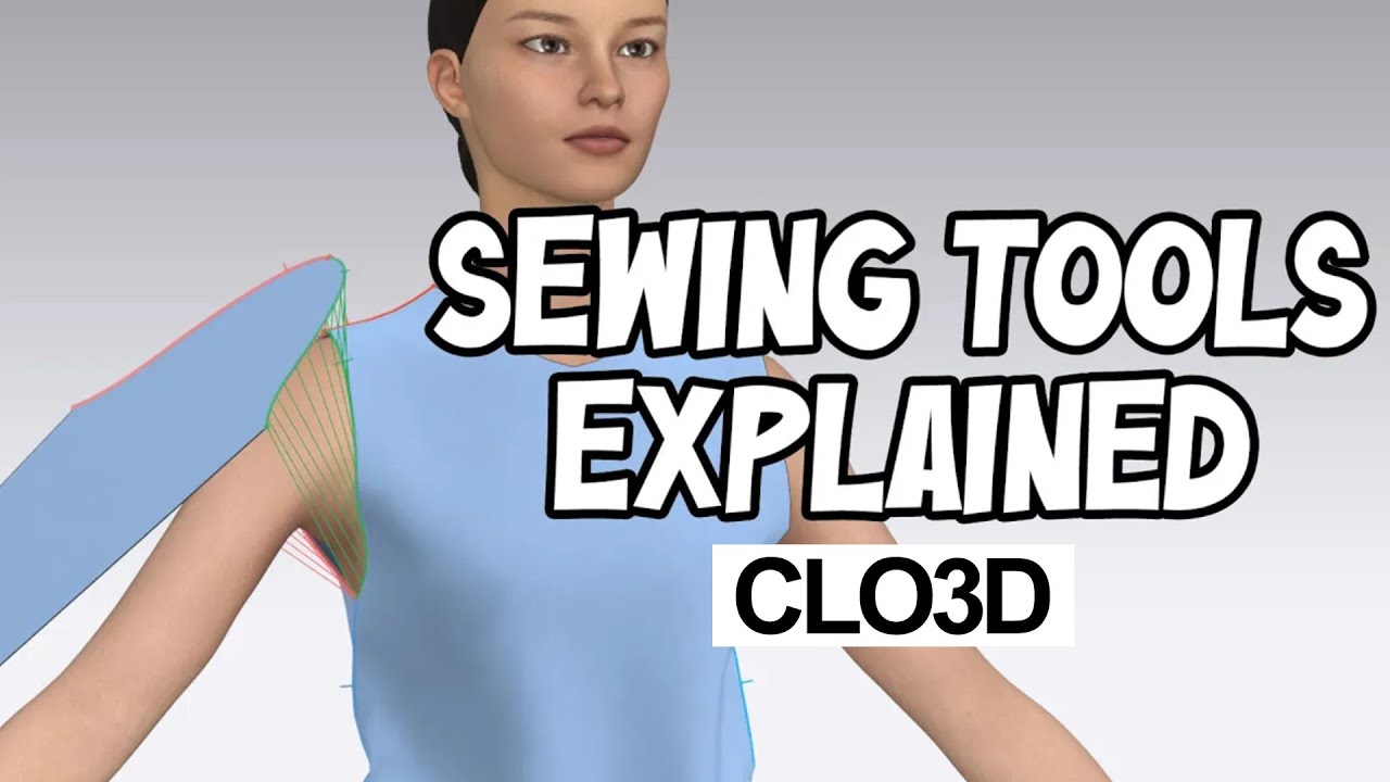 How to Sew in Clo3D - Sewing Tools Explained - YouTube