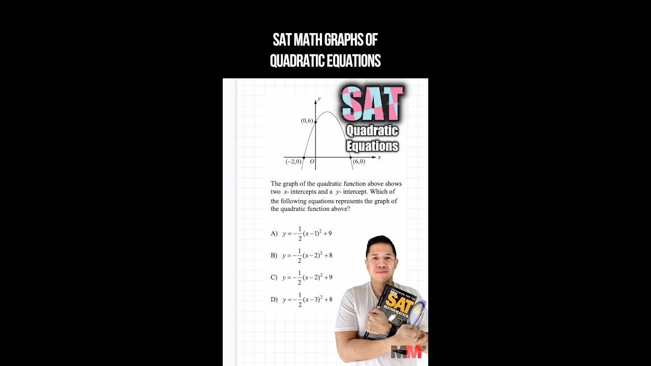 SAT Math Problem Quadratic Equation Graphs #shorts - YouTube
