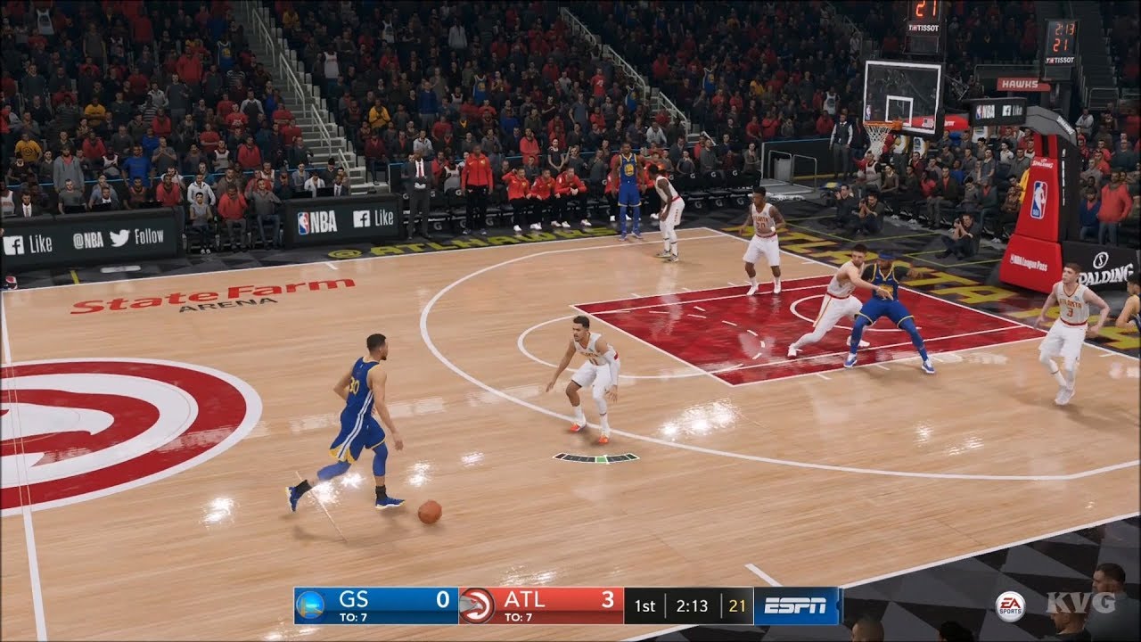 NBA Live 19 - Atlanta Hawks vs Golden State Warriors - Gameplay (HD ...