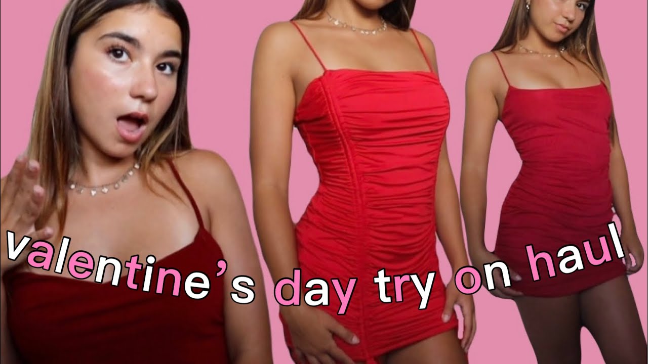 Valentines Day Outfits Try On Haul Sexy Clothing Haul Youtube
