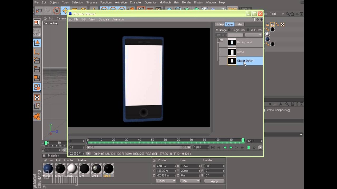 Cinema 4D Spinning Object Buffer Tutorial - YouTube