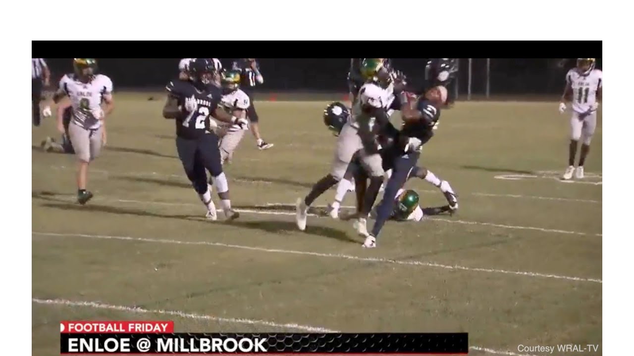Larry "LJ" Pickett, Jr. with the "Hit of the week" against Millbrook's ...
