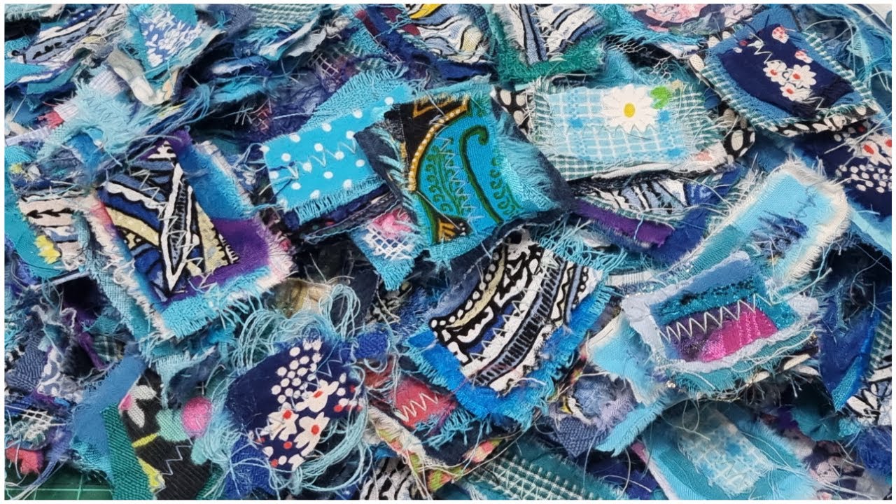 Making Fabric Clusters to use as tag toppers & page tabs in junk ...