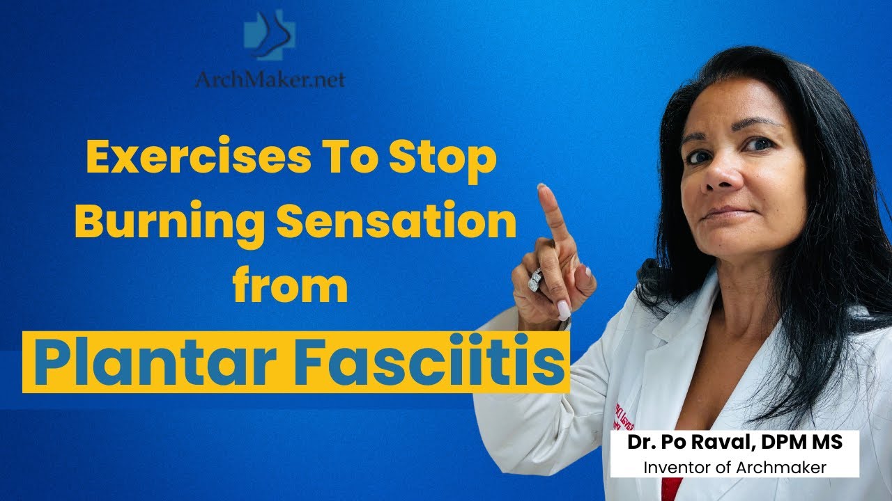 How to Prevent Burning Toes in Plantar Fasciitis - YouTube