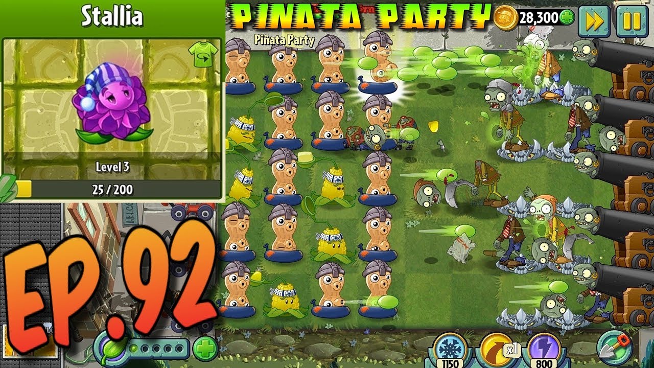 Plants vs. Zombies 2 || Stallia Costume || Pinata Party 3/25/2018 (Ep ...