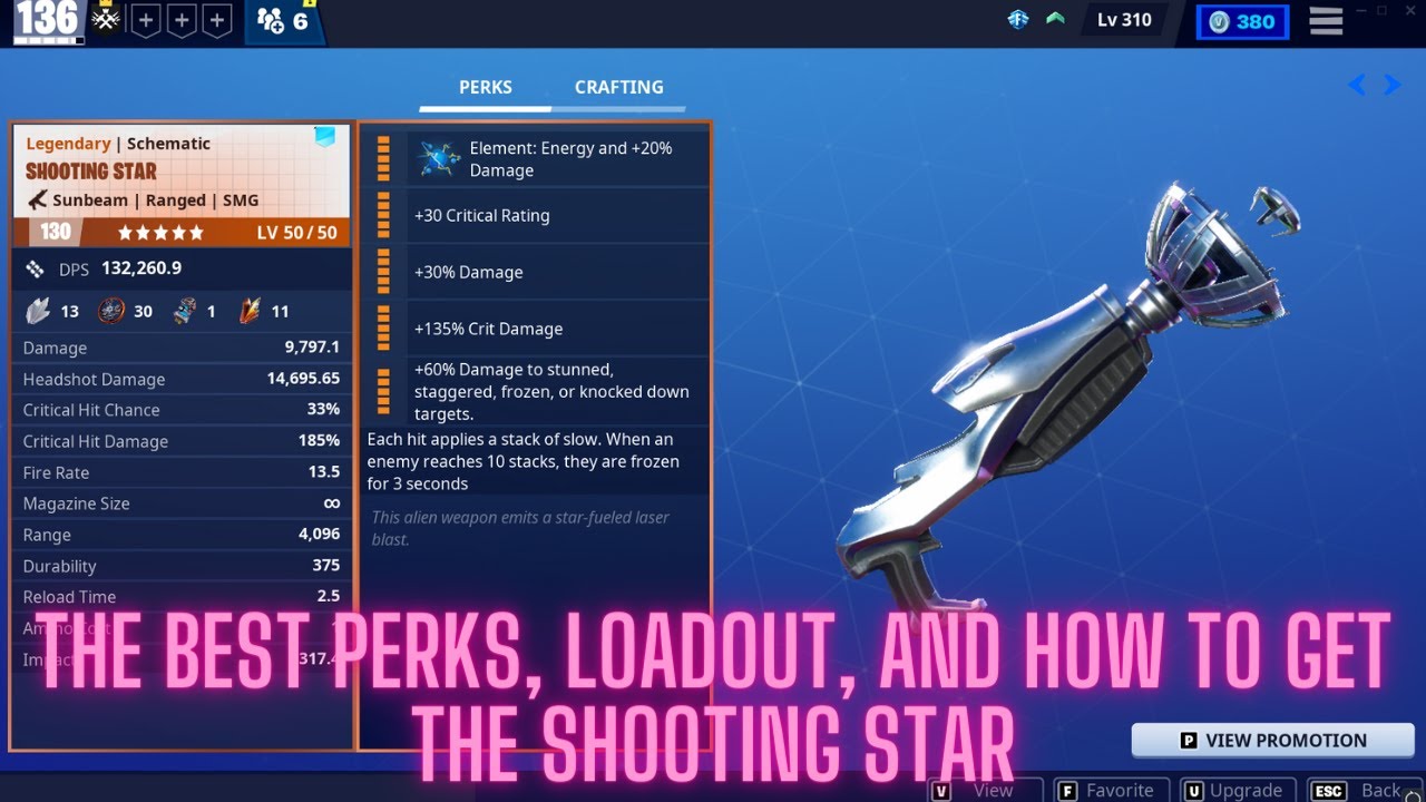 The Best perks, loadout, and how to get the Shooting star - YouTube
