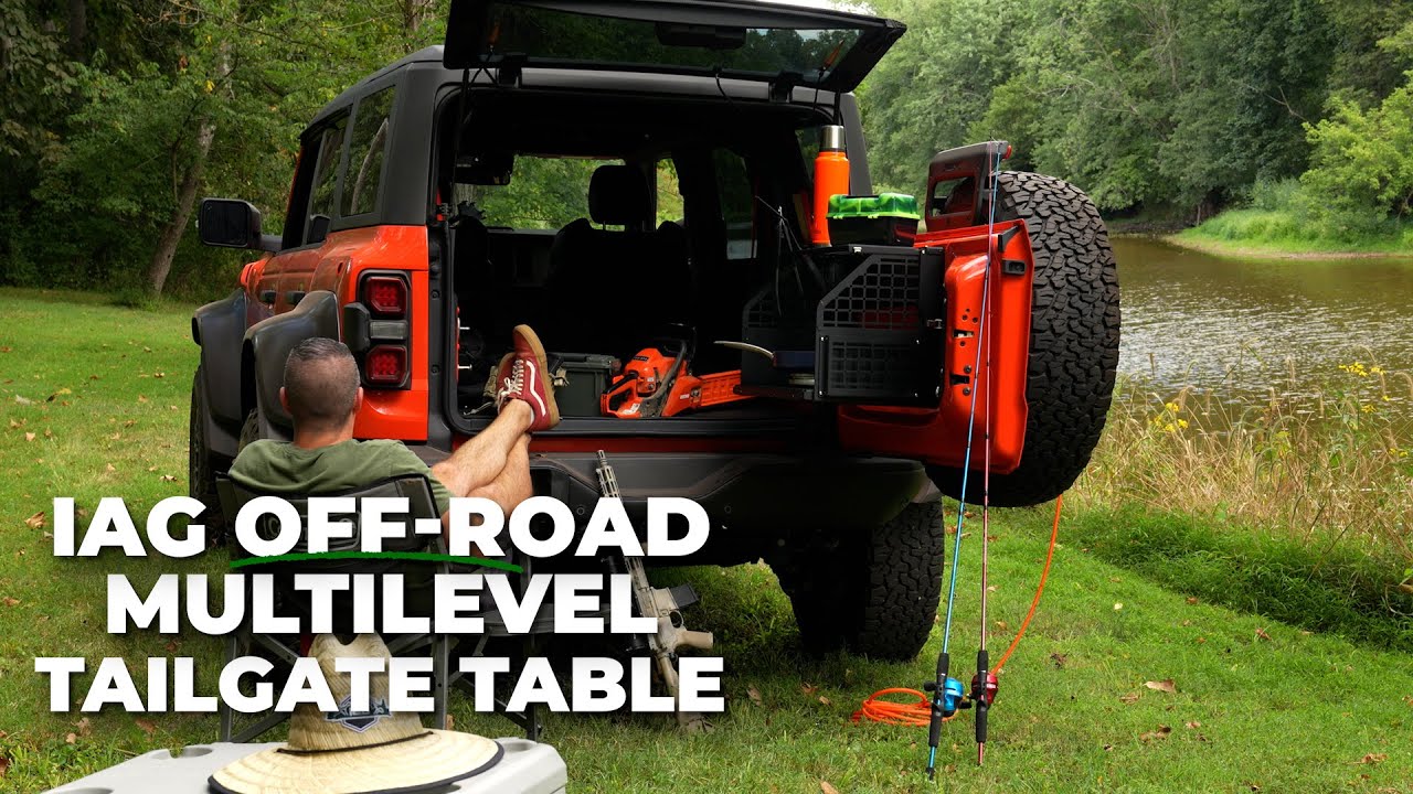 Every Ford Bronco Needs this Upgrade - IAG Multilevel Tailgate Table ...