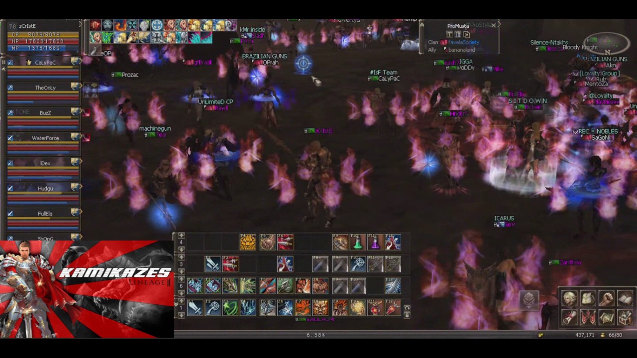 Lineage 2 Sublimity 35x C6 PartyWarFront Mass PvP Antharas... - YouTube