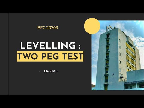 GROUP 1: Levelling - Two Peg Test - YouTube