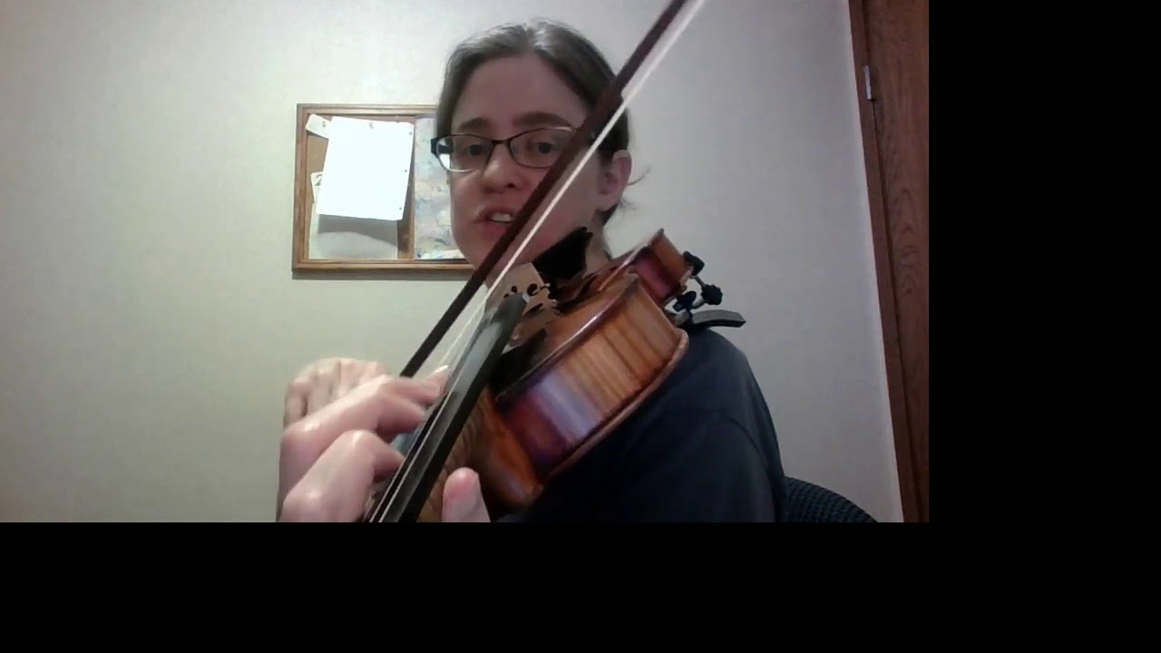 3 Octave D flat harmonic minor violin scale with fingerings and ...