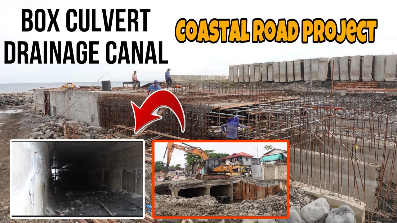 Vlog # 85 : Update Box Culvert Drainage Canal Roxas Exit Coastal Road ...