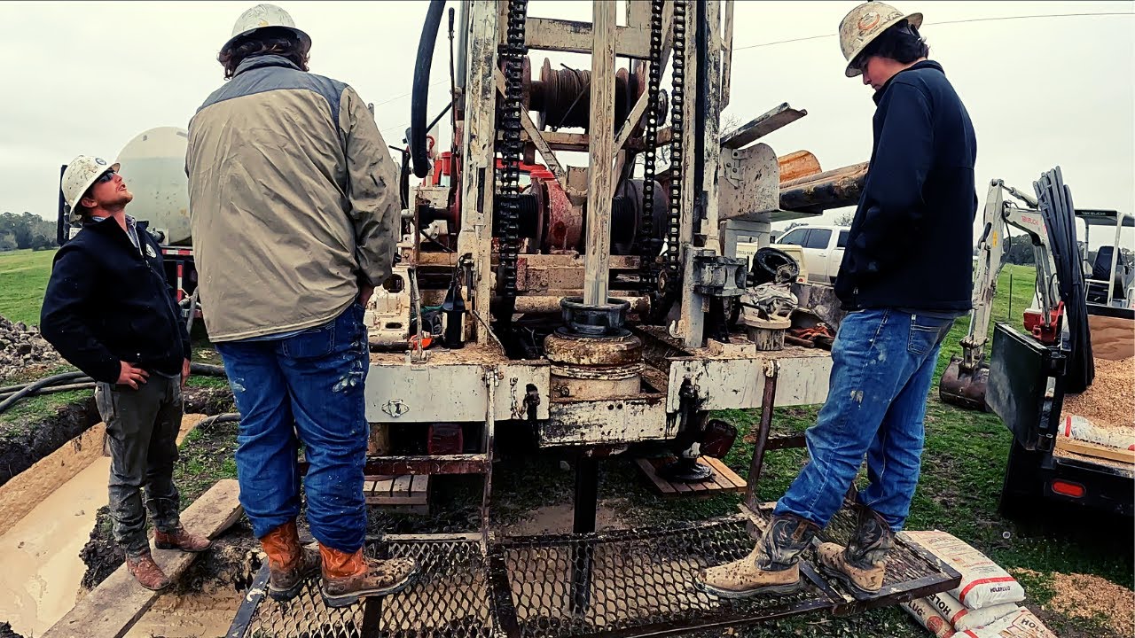 Drilling the New Well at Railhead Ranch - YouTube