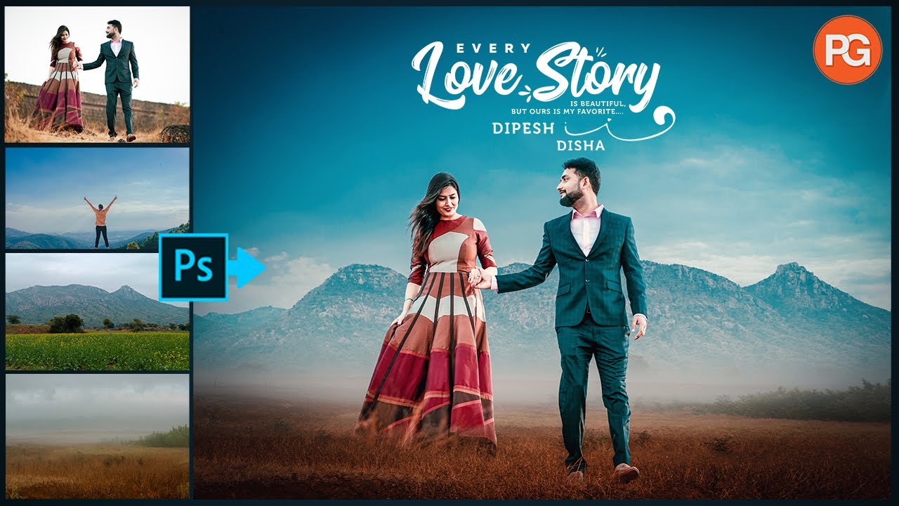How to edit couple photos in Photoshop Tutorial || Photo Manipulation ...