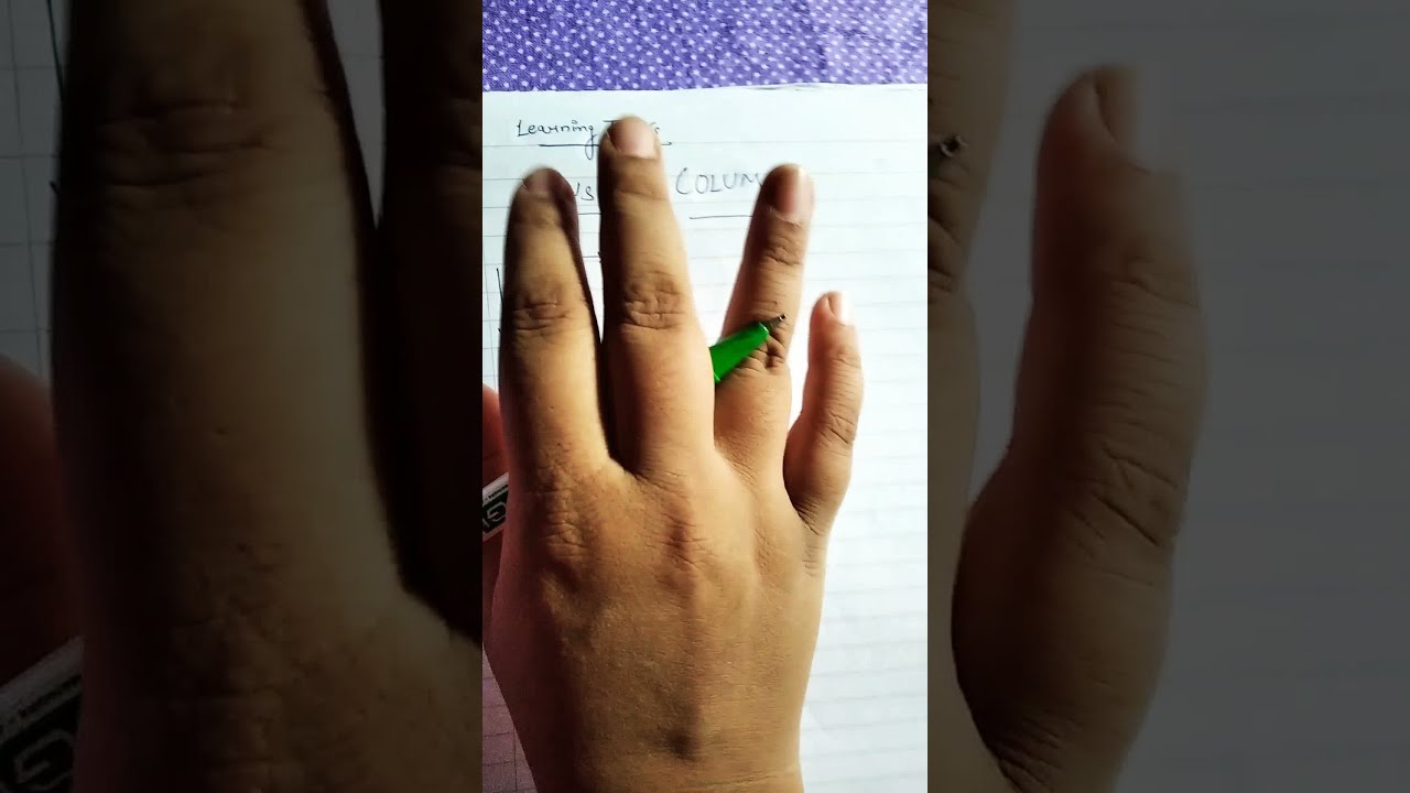 Easy trick to remember rows and columns - YouTube