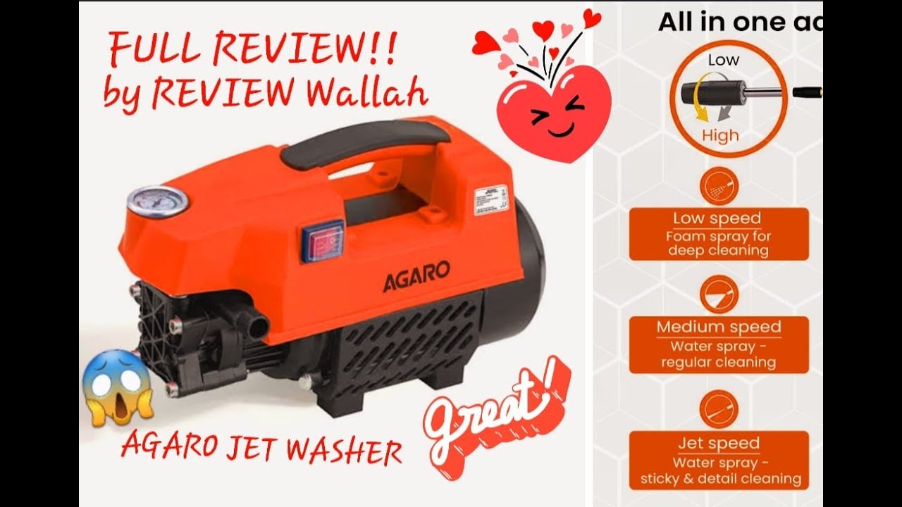 FULL REVIEW OF || AGARO || WATER JET SPRAY || FULL POWER WASHING SPRAY ...