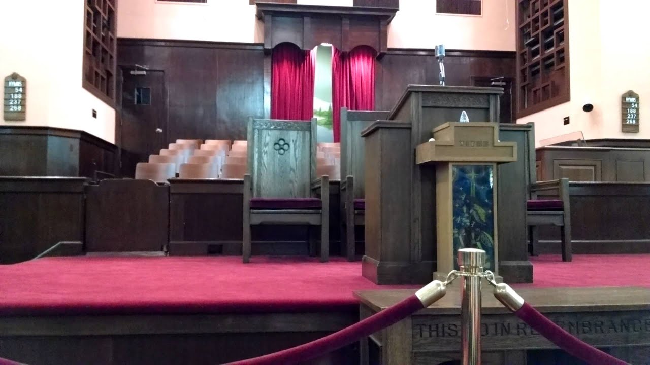 Martin Luther King Jr. speech recording at the Ebenezer Baptist Church ...