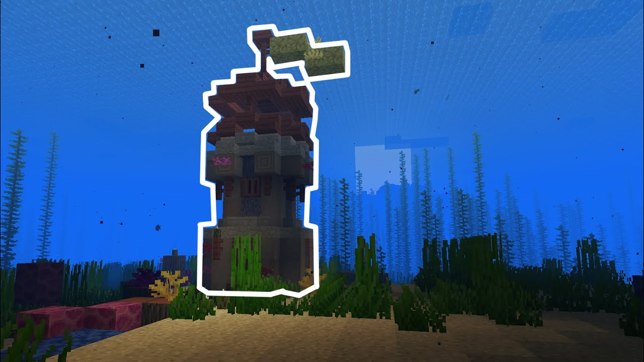 Minecraft - How To Build: Small Medieval Watchtower (Underwater) - YouTube